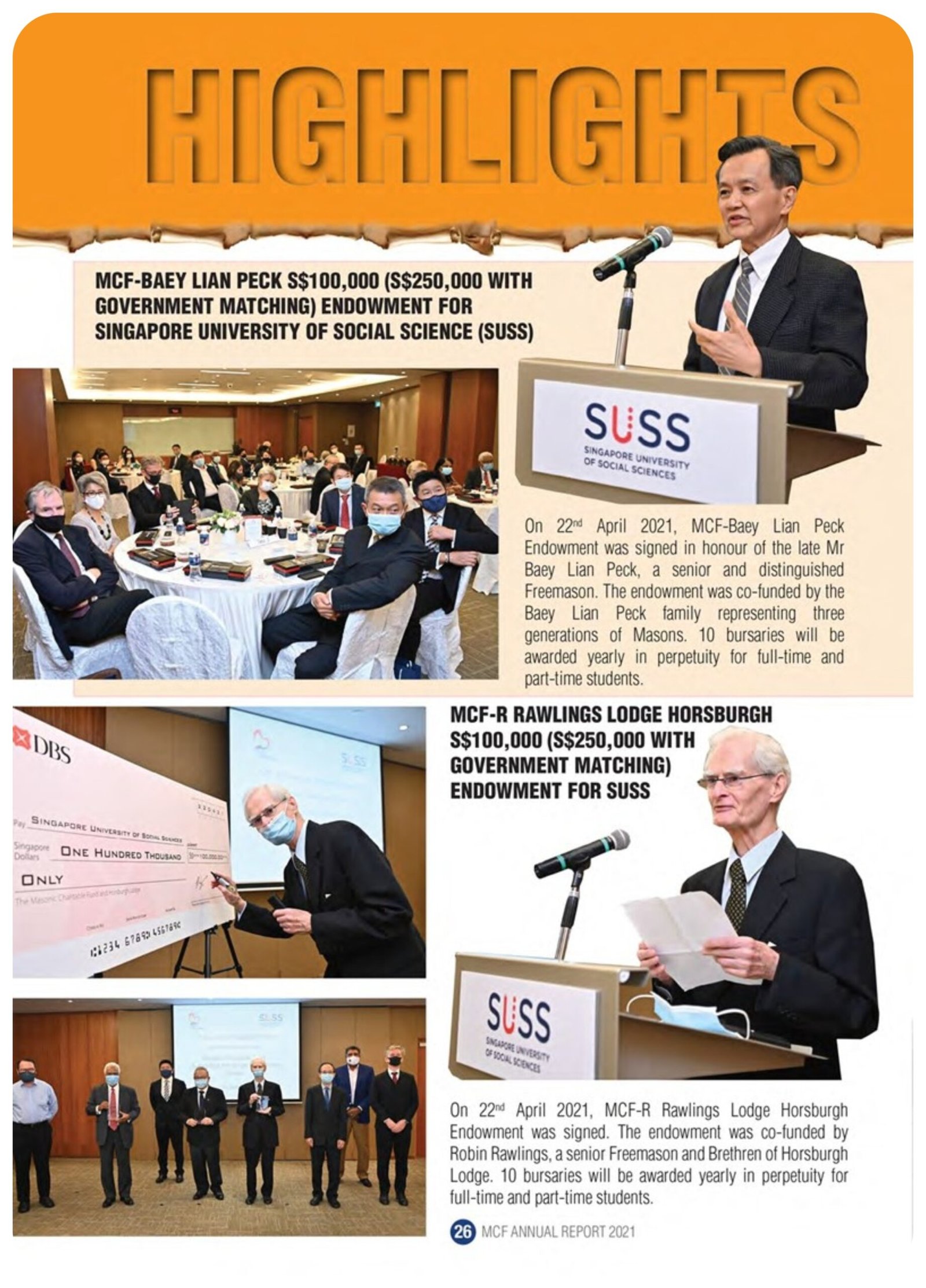 SUSS Gets A Donation Of S$200,000 To Launch Two Study Grants Funds